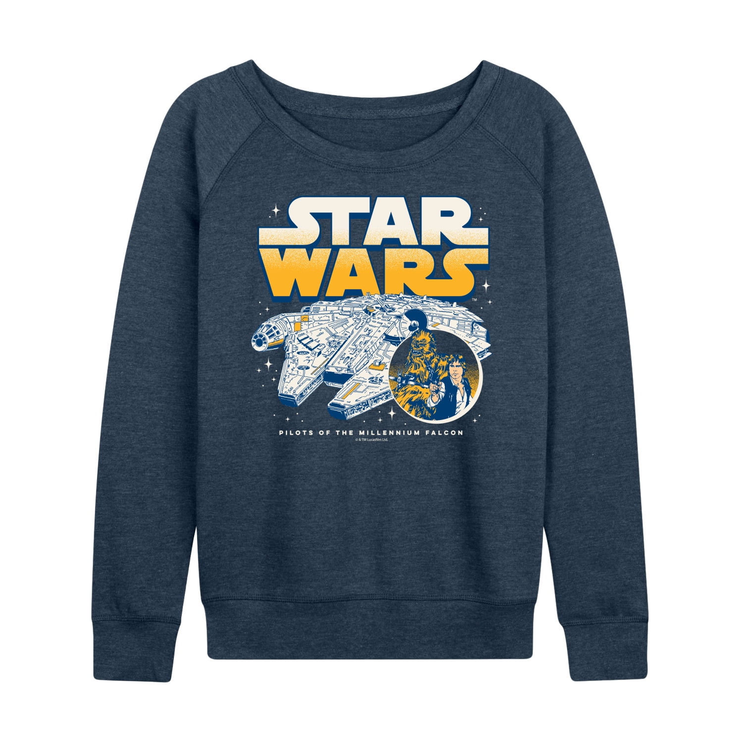 Star Wars - Han Chewy Millennium Falcon - Women's French Terry Pullover ...