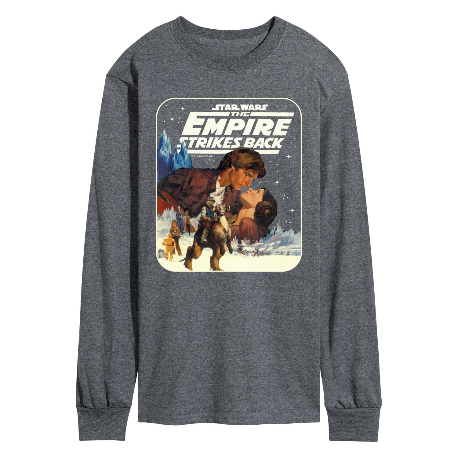 Star Wars - Han Leia Empire Strikes Back - Men's Long Sleeve Tee ...