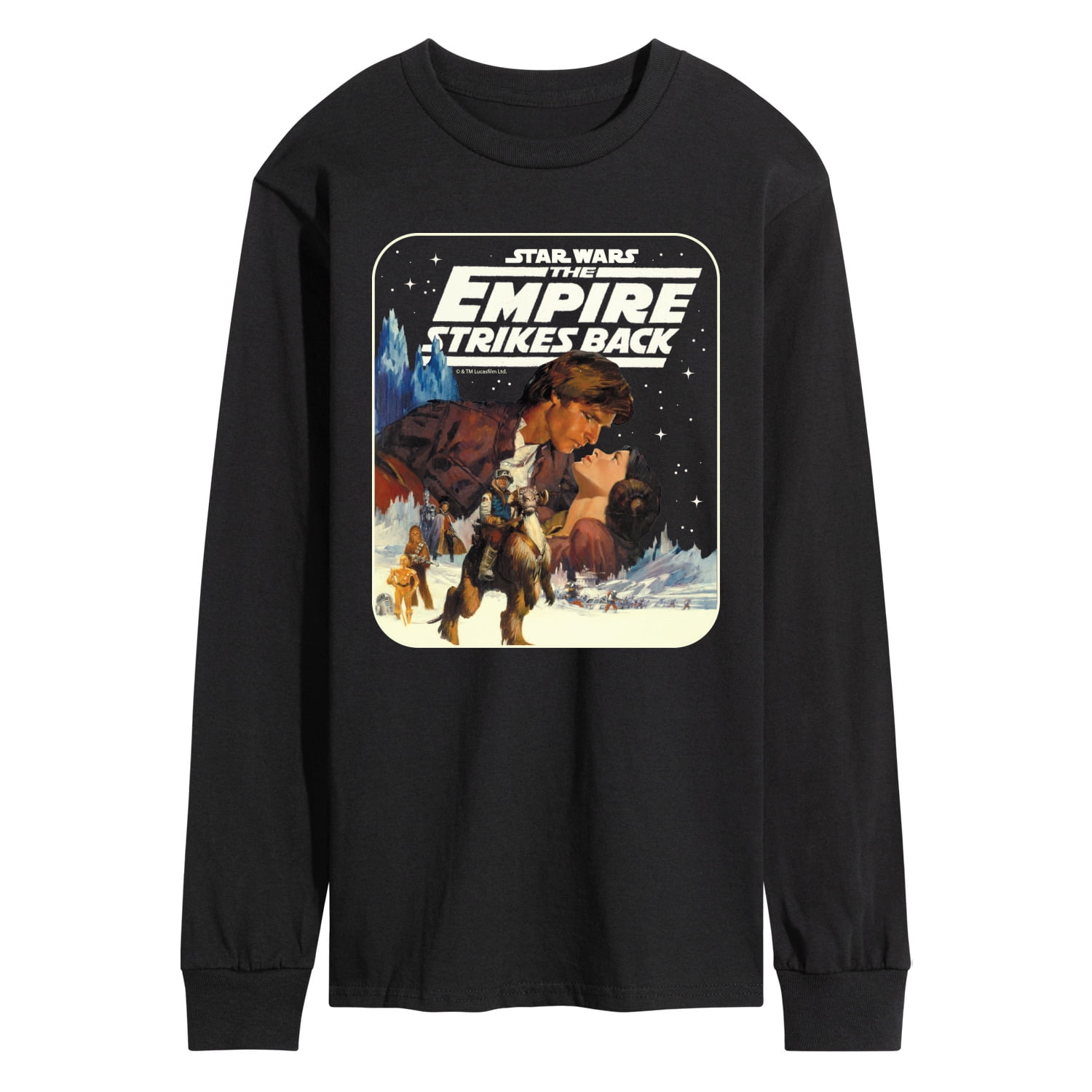 Star Wars - Han Leia Empire Strikes Back - Men's Long Sleeve Tee ...