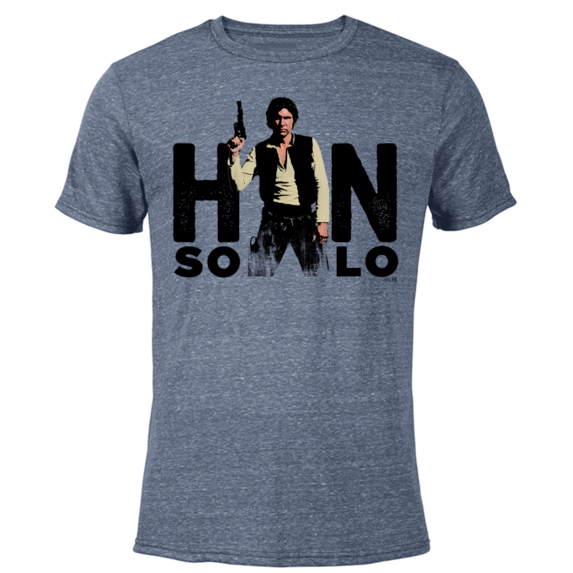 Star Wars Han Solo Letter Replacement Blaster - Short Sleeve Blended T ...