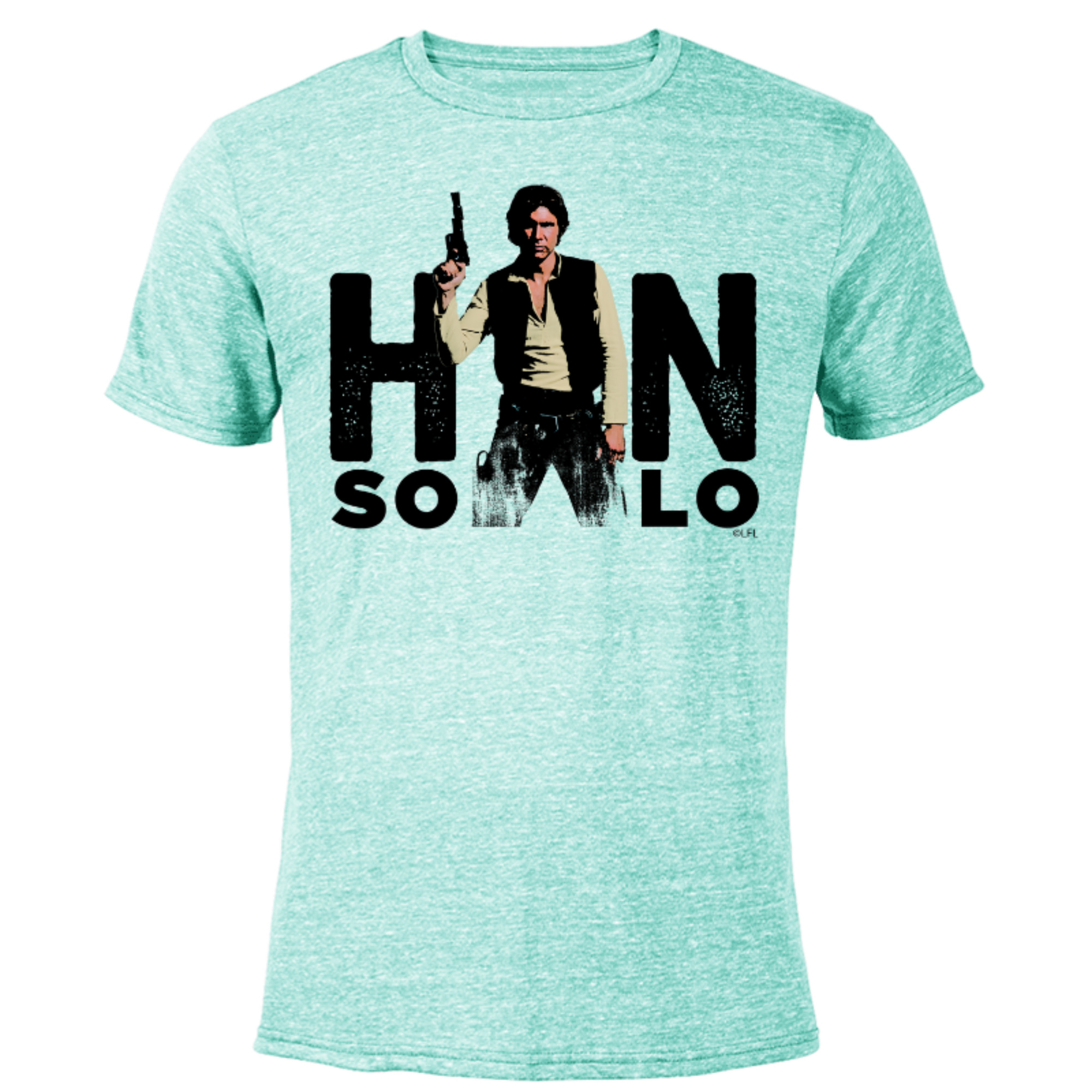 Star Wars Han Solo Letter Replacement Blaster - Short Sleeve Blended T ...