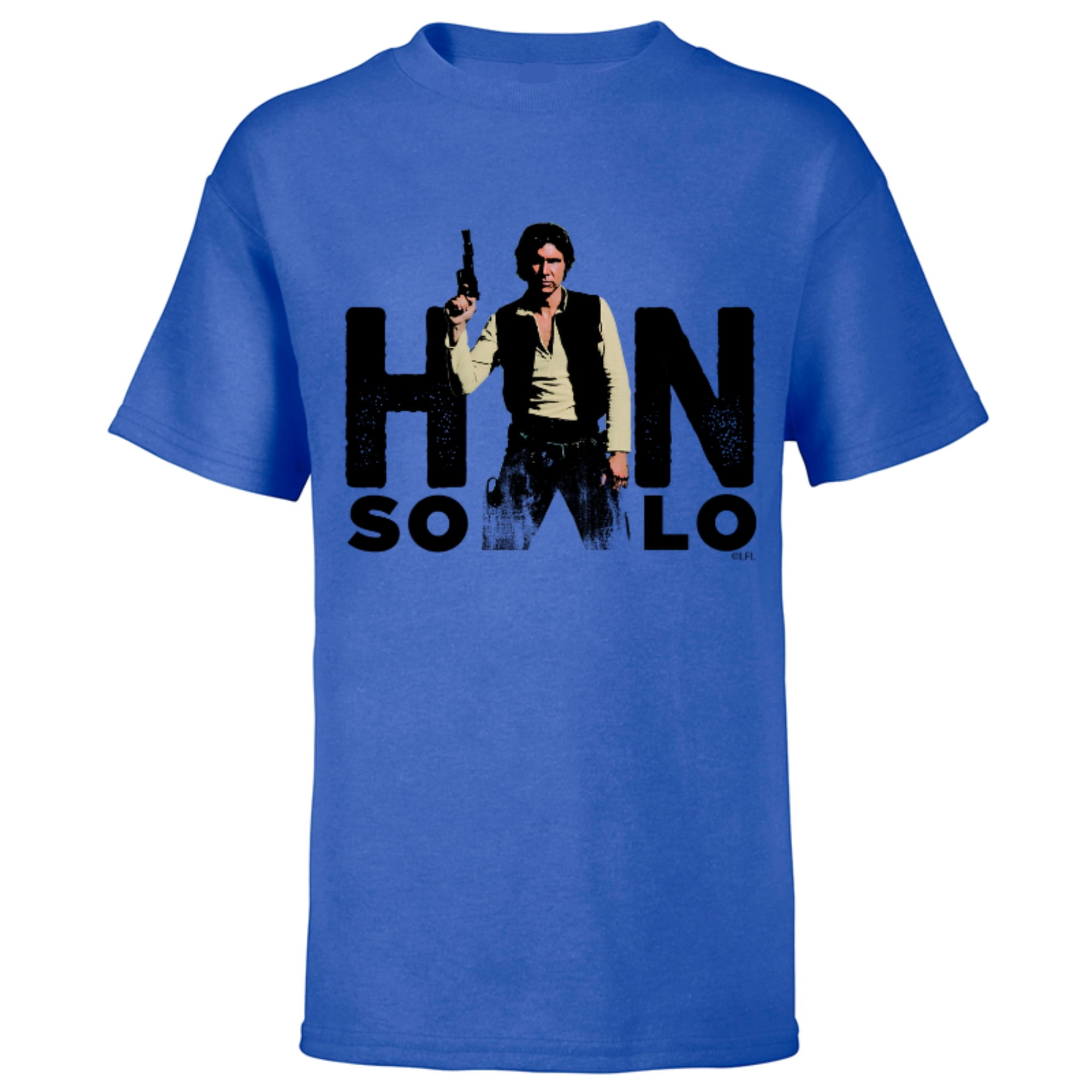 Star Wars Han Solo Letter Replacement Blaster - Short Sleeve T-Shirt ...