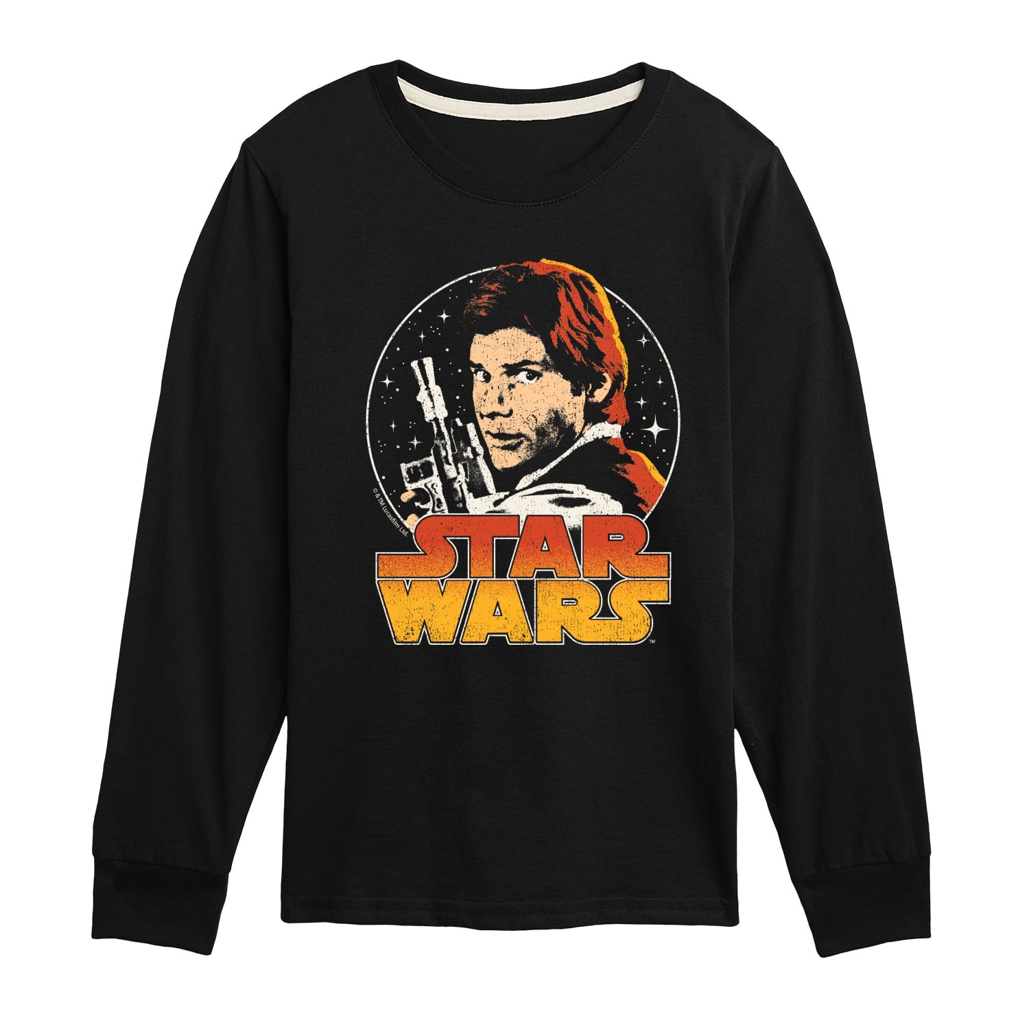 Star Wars - Han Solo Logo - Toddler And Youth Long Sleeve Tee - Walmart.com