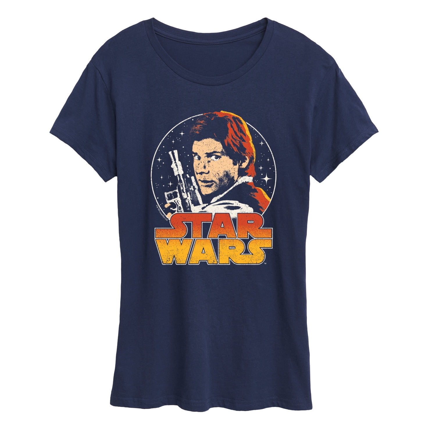Star Wars - Han Solo Logo - Women's Short Sleeve Classic Fit Tee ...