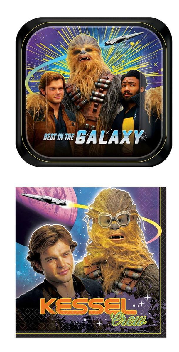 Star Wars Han Solo Party Bundle: 16x 7" Plates & 16x Lunch Napkins ...