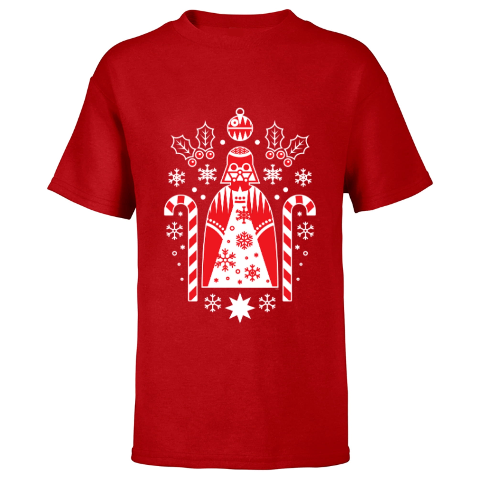 Star Wars Holiday Darth Vader Christmas Sweater Pattern - Short Sleeve ...