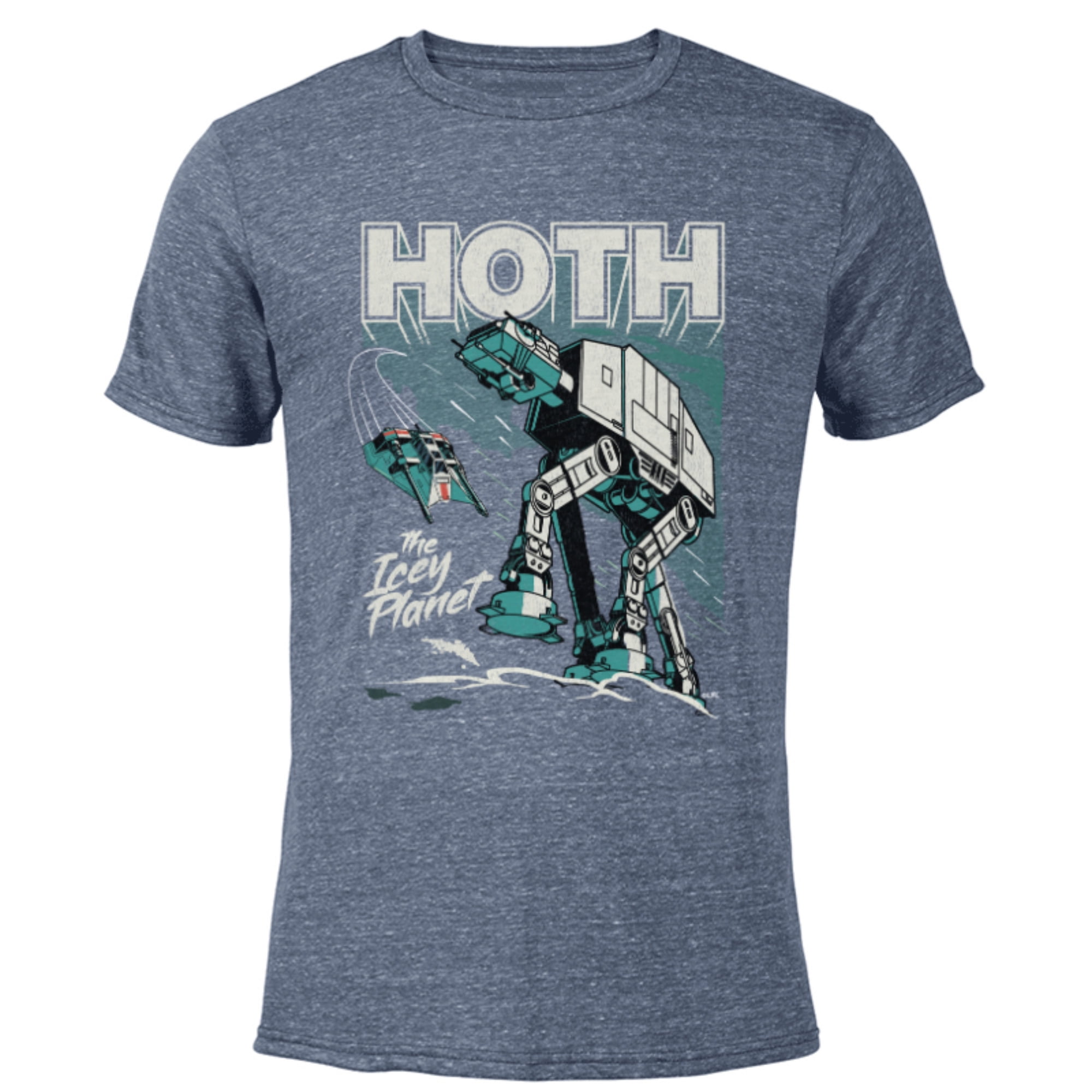 Star Wars Hoth The Ice Planet Retro Comic - Short Sleeve Blended T ...