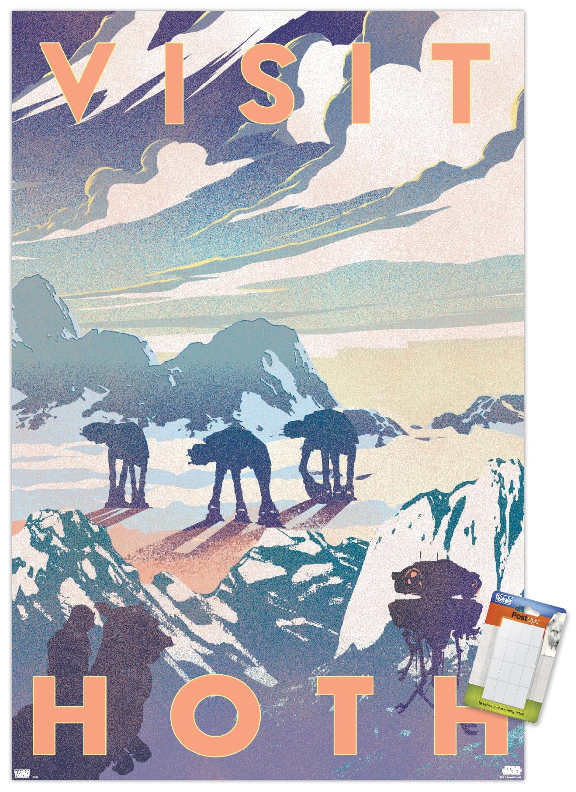 Star Wars: Hoth - Visit Hoth Wall Poster, 14.725" x 22.375" - Walmart.com