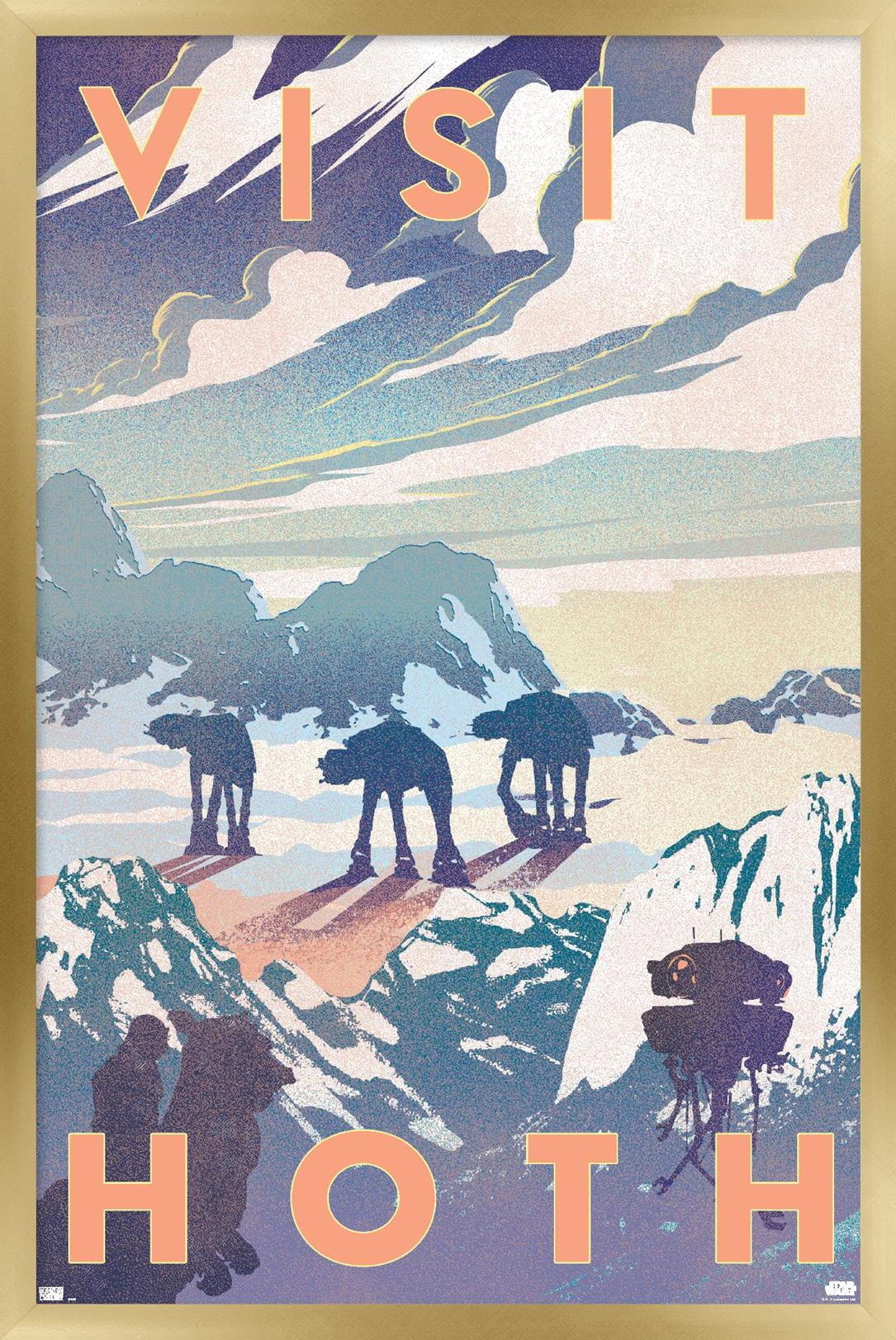 Star Wars: Hoth - Visit Hoth Wall Poster, 22.375" x 34" Framed - Walmart.com