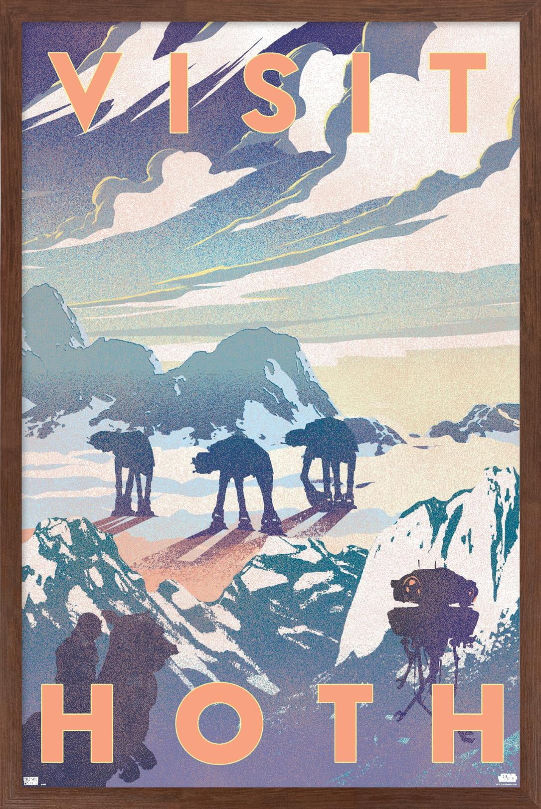 Star Wars: Hoth - Visit Hoth Wall Poster, 22.375" x 34" Framed - Walmart.com