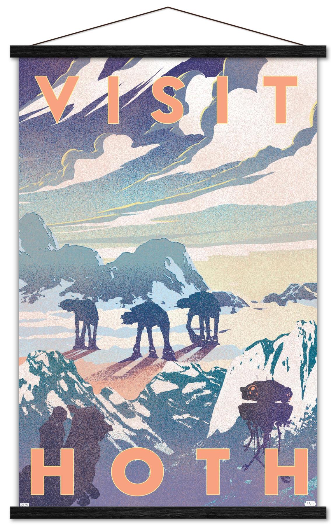 Star Wars: Hoth - Visit Hoth Wall Poster with Magnetic Frame, 22.375" x 34" - Walmart.com