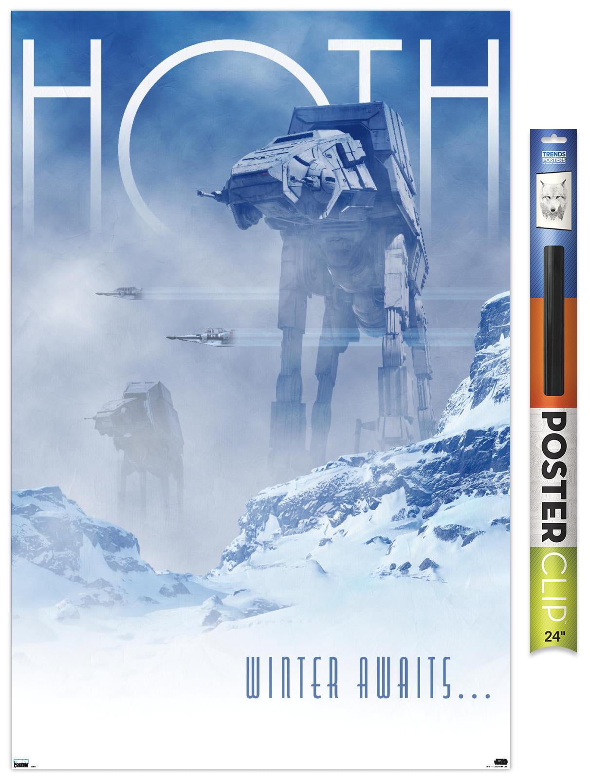 Star Wars: Hoth - Visit Hoth by Russell Walks 23 Wall Poster, 22.375" x ...