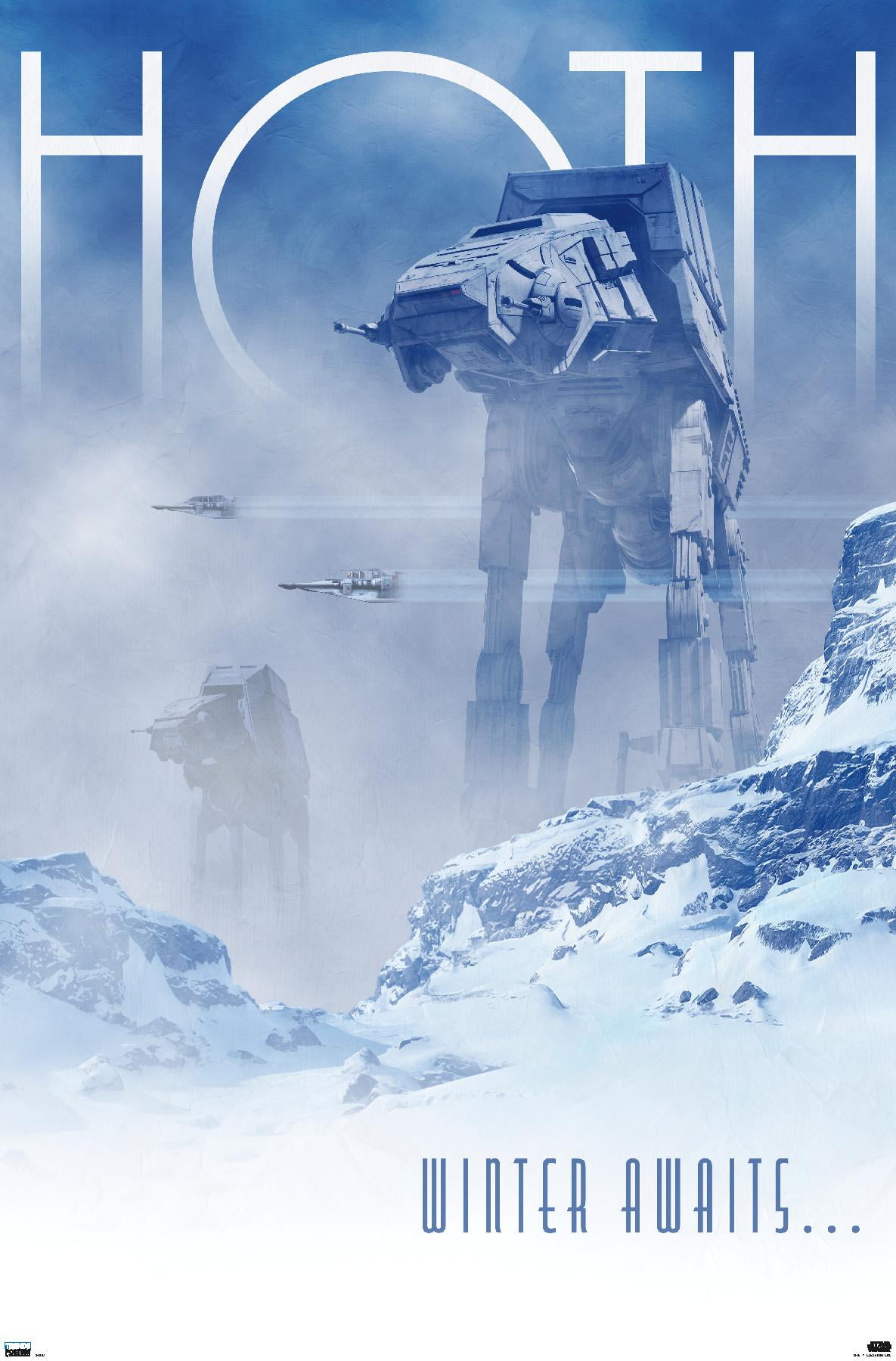 Star Wars: Hoth - Visit Hoth by Russell Walks 23 Wall Poster, 22.375" x ...