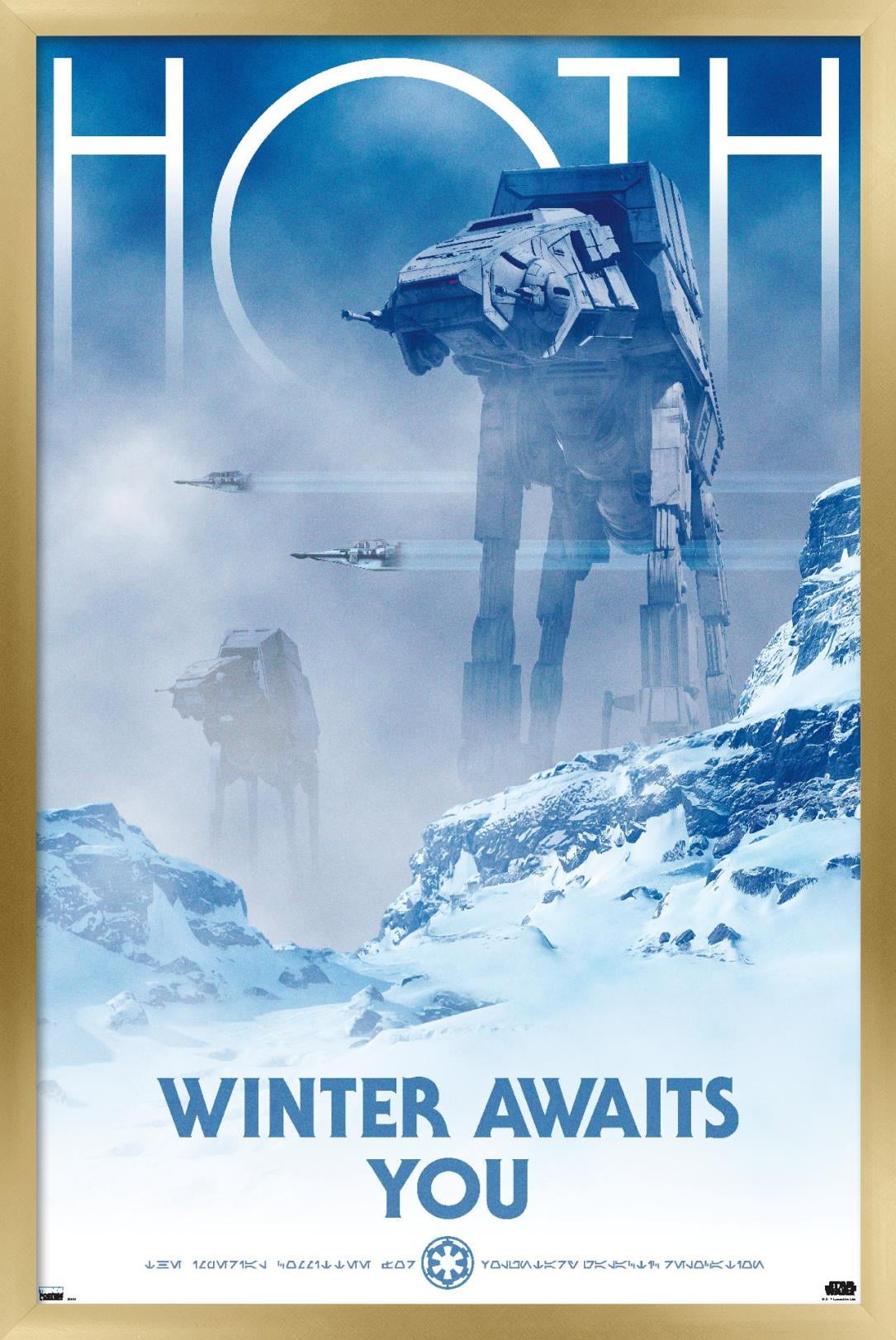 Star Wars: Hoth - Winter Awaits by Russell Walks Wall Poster, 22.375" x ...