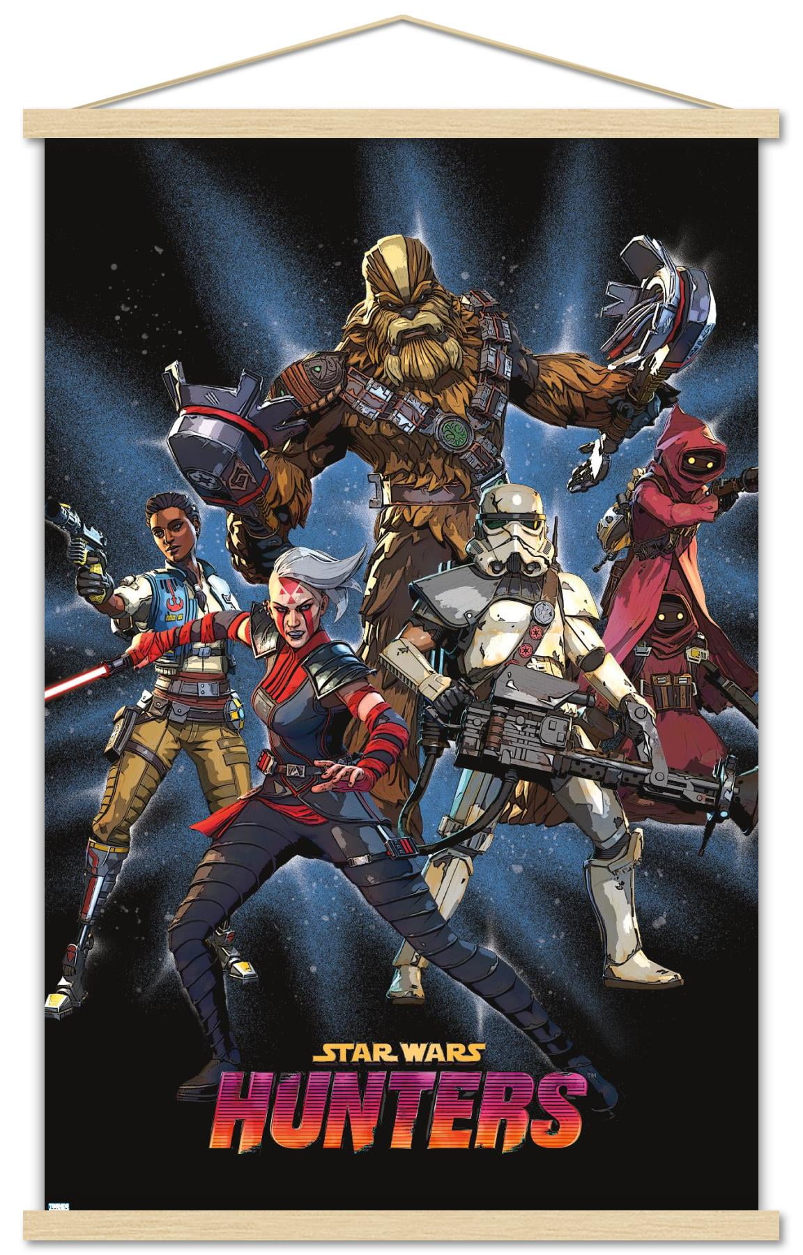 Star Wars: Hunters - Group Wall Poster with Magnetic Frame, 22.375" x ...