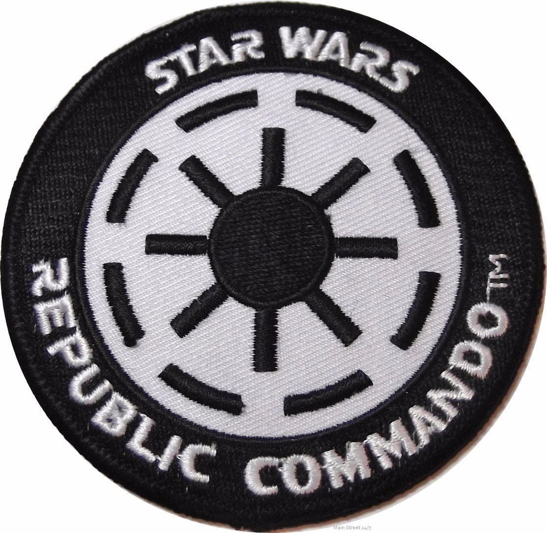 Star Wars Imperial Republic Commando Logo 3 1/8" Wide Embroidered Patch ...