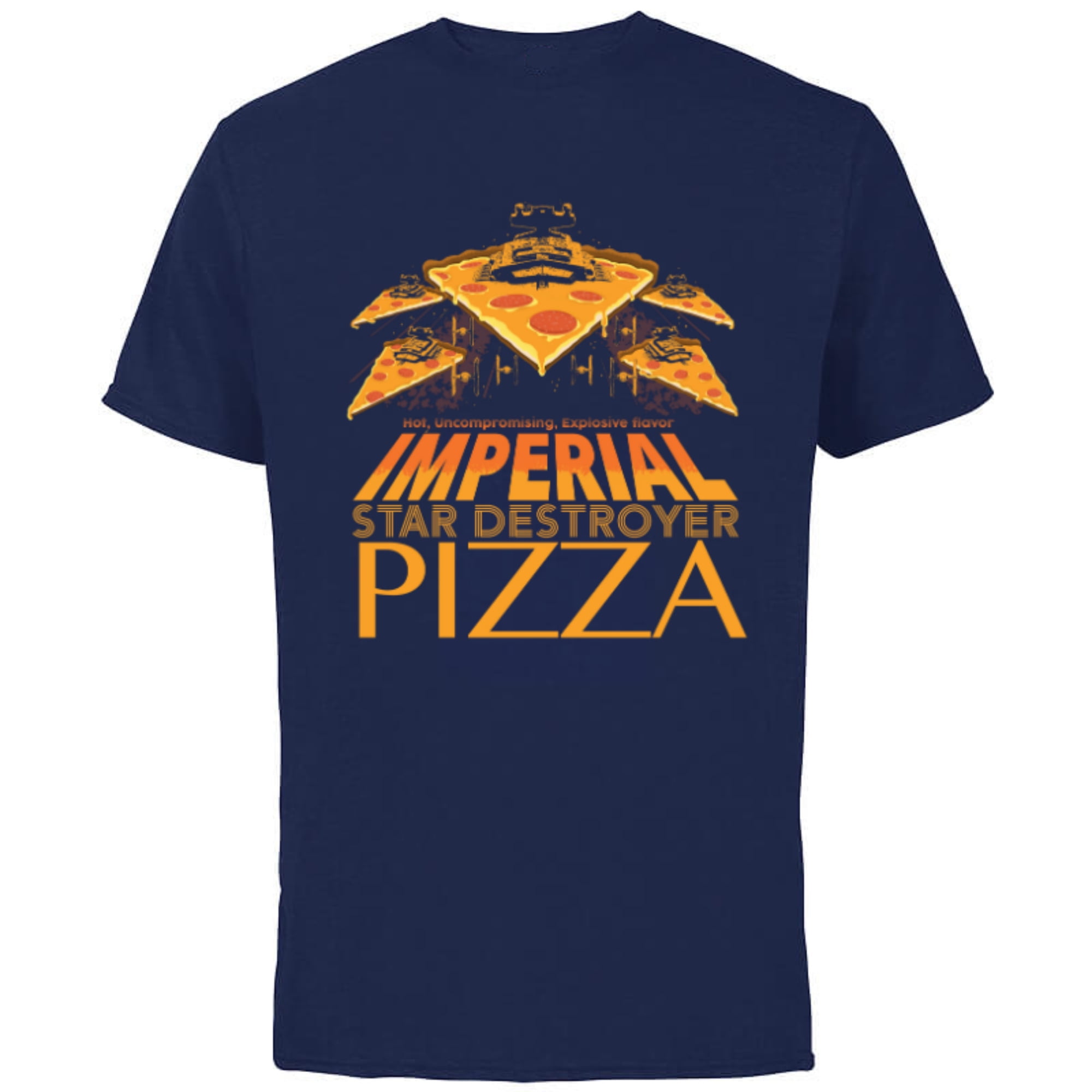Star Wars Imperial Star Destroyer Pizza - Short Sleeve Cotton T-Shirt ...