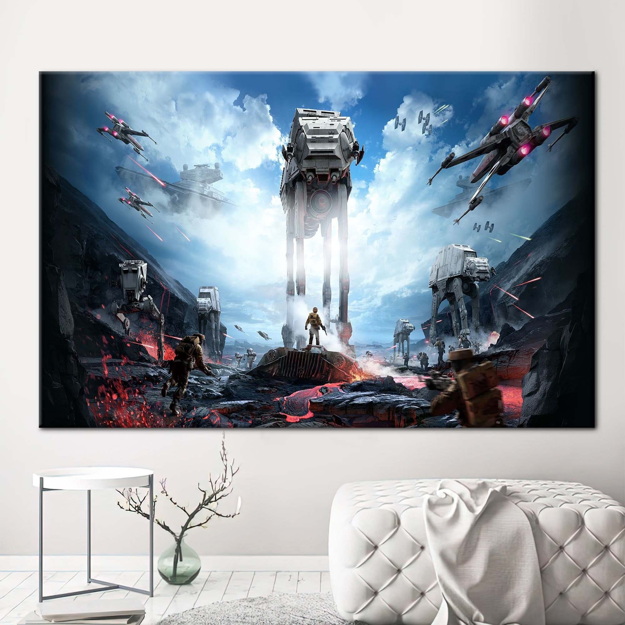 Star Wars Imperial Walker Canvas, Modern Printed, Abstract Art Canvas ...