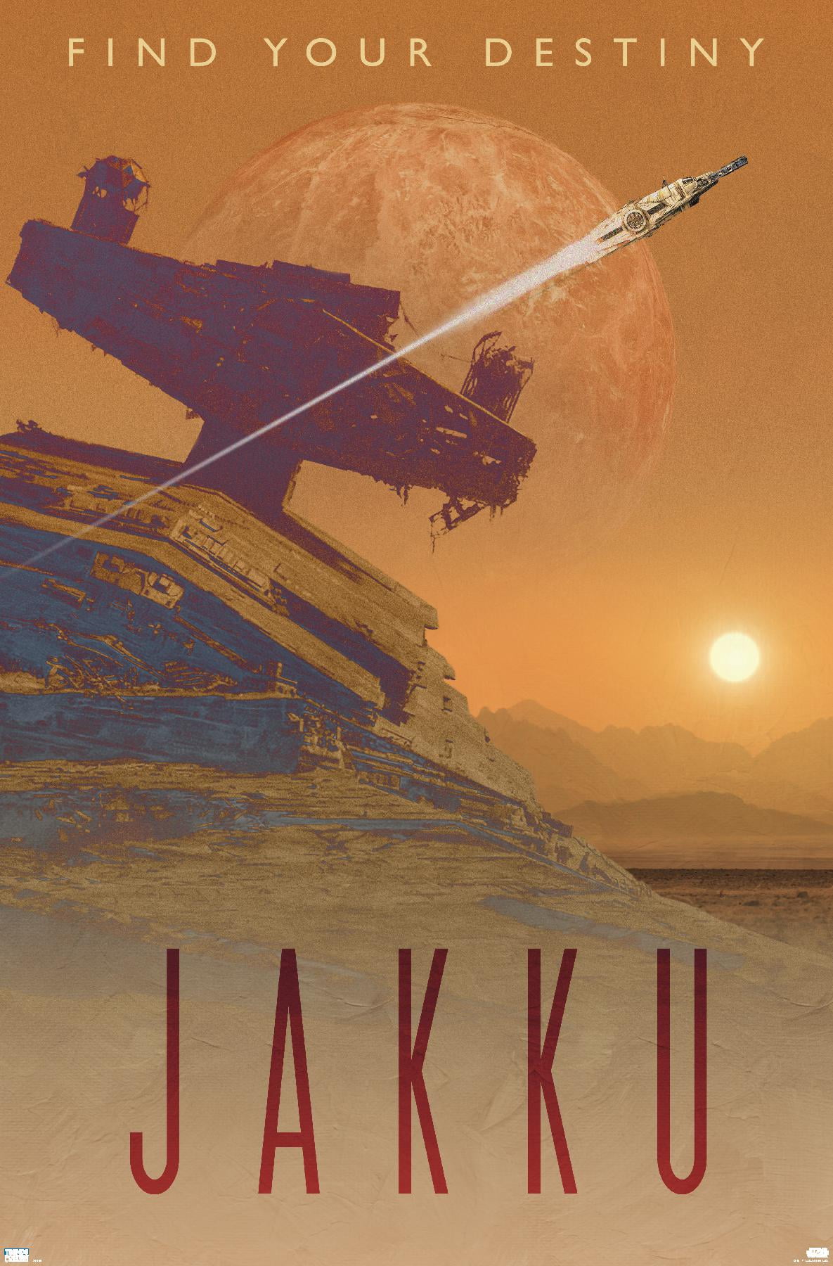Star Wars: Jakku - Visit Jakku by Russell Walks 23 Wall Poster, 14.725 ...