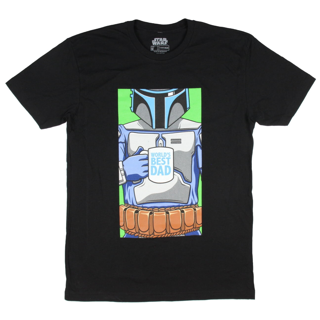Star Wars Jango Fett World's Best Dad Men's Black T-Shirt - Walmart.com