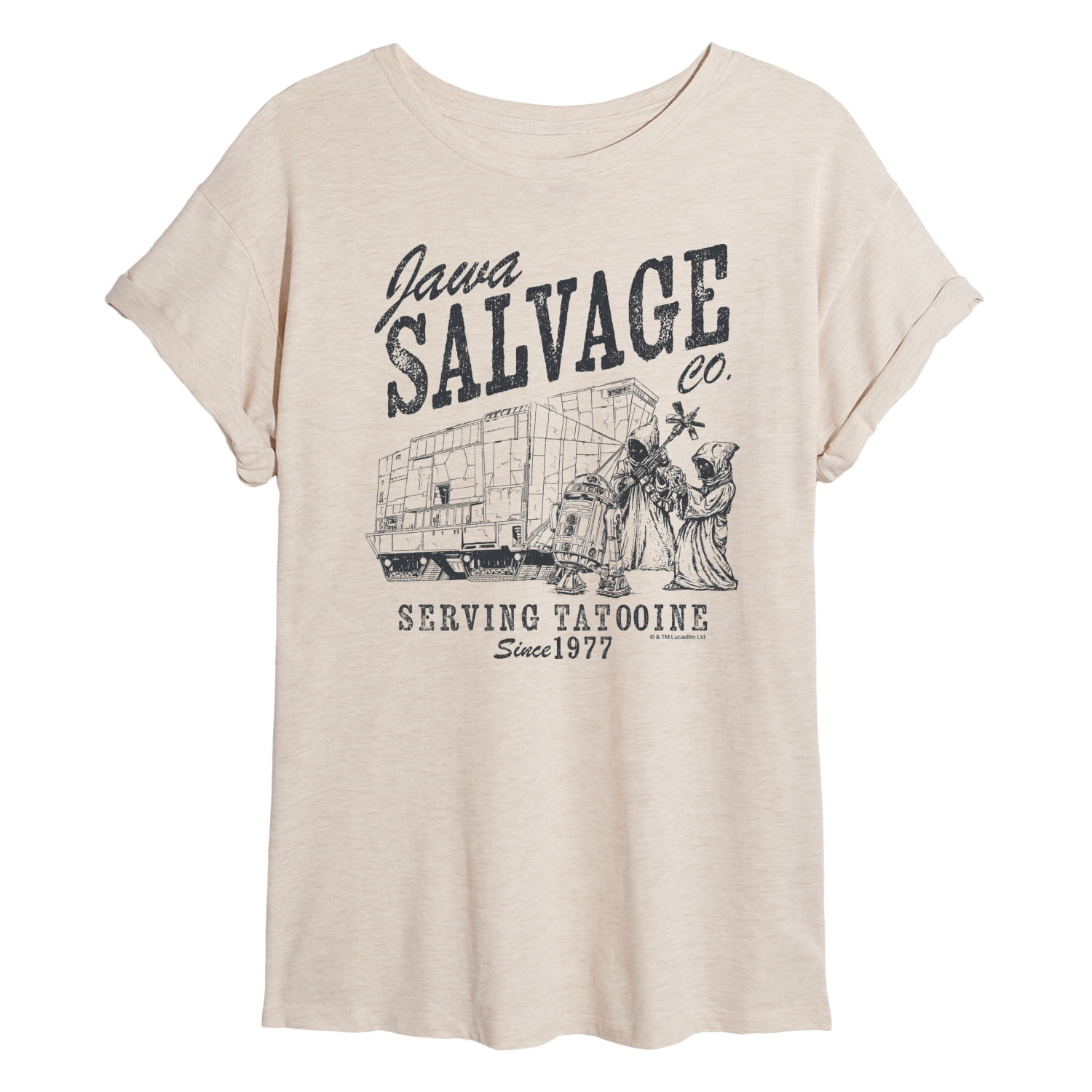 Star Wars - Jawa Salvage Co - Women's Oversized Tee - Walmart.com
