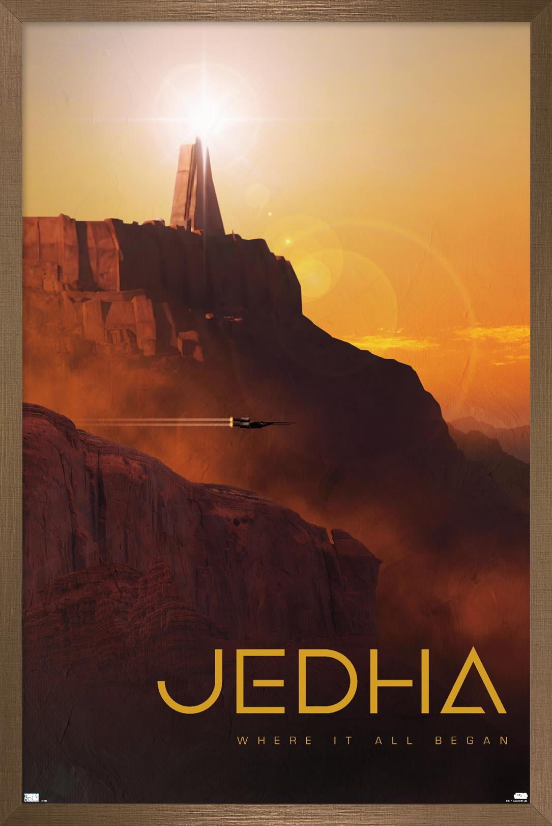 Star Wars: Jedha - Visit Jedha by Russell Walks 23 Wall Poster, 14.725 ...