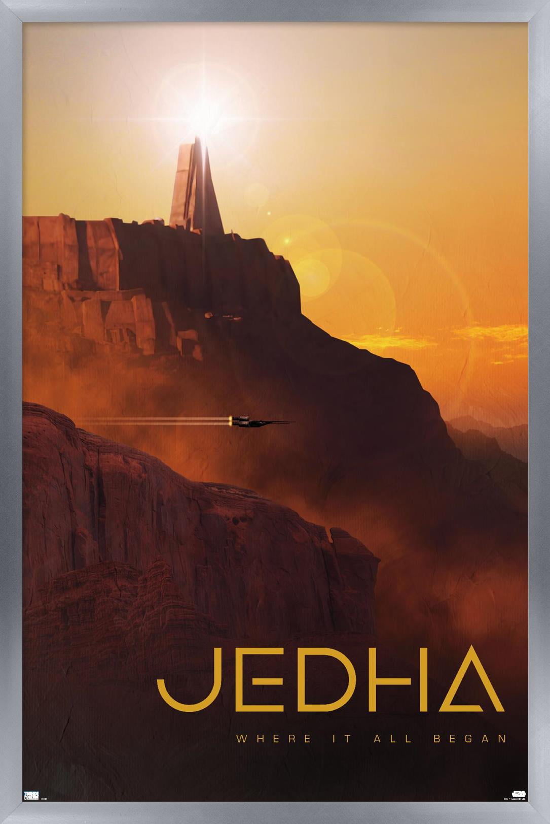 Star Wars: Jedha - Visit Jedha by Russell Walks 23 Wall Poster, 22.375 ...