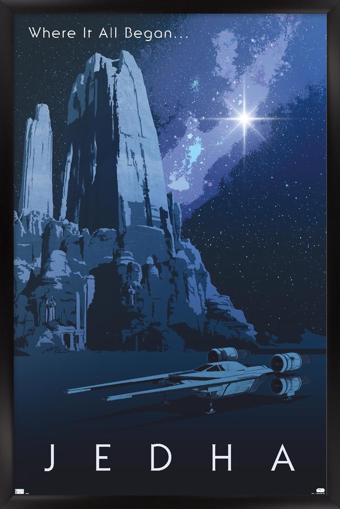 Star Wars: Jedha - Where It All Began by Russell Walks Wall Poster, 22. ...