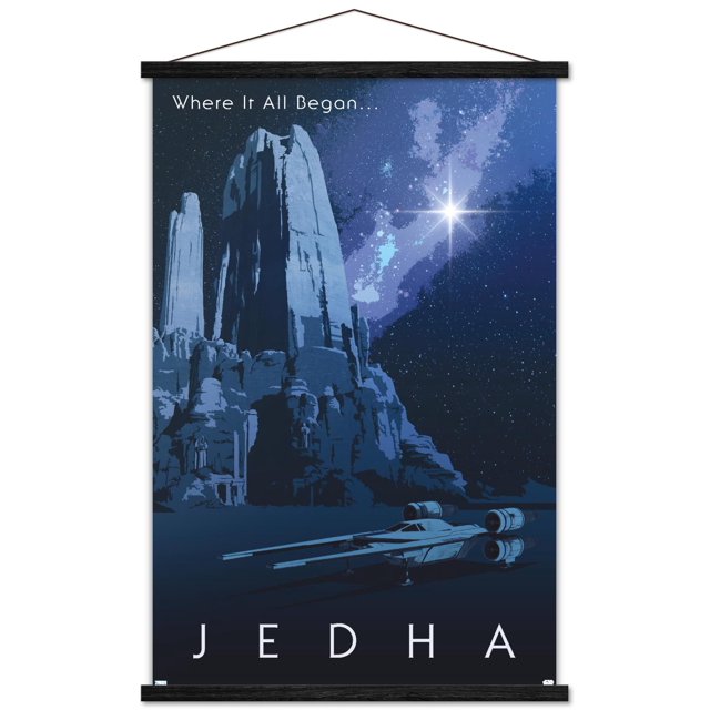 Star Wars: Jedha - Where It All Began by Russell Walks Wall Poster with ...