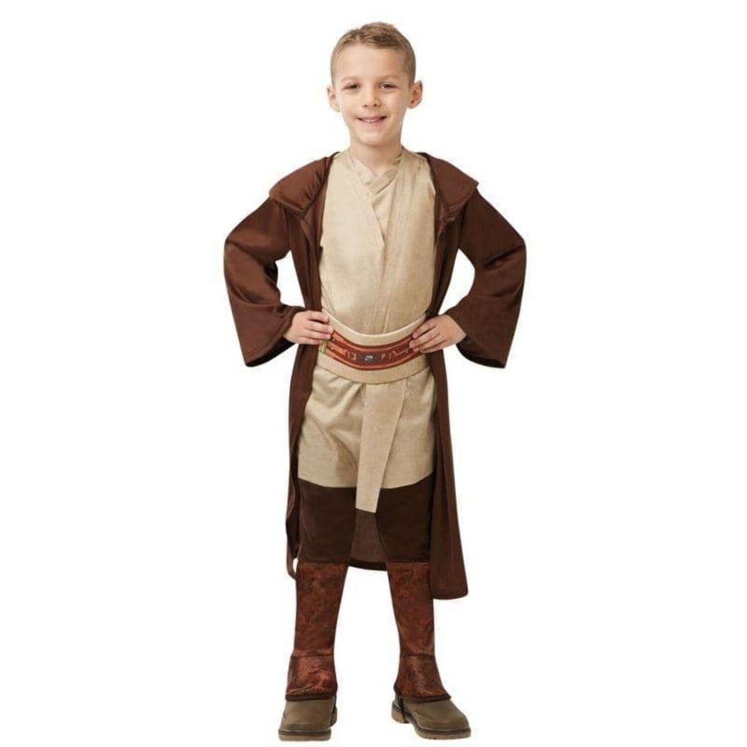Star Wars Jedi Kids Robe Classic Medium Male Brown Fancy Dress Party ...