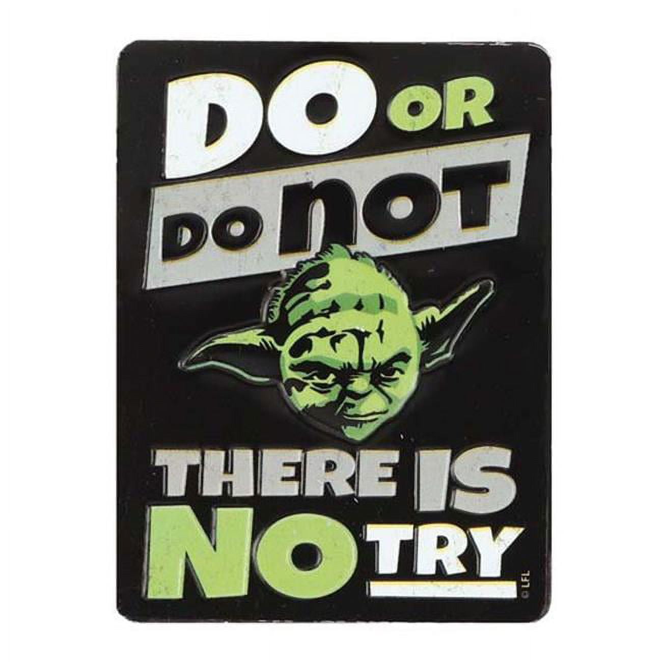 Star Wars Jedi Master Yoda Do or Do Not Embossed Tin Magnet - Walmart.com