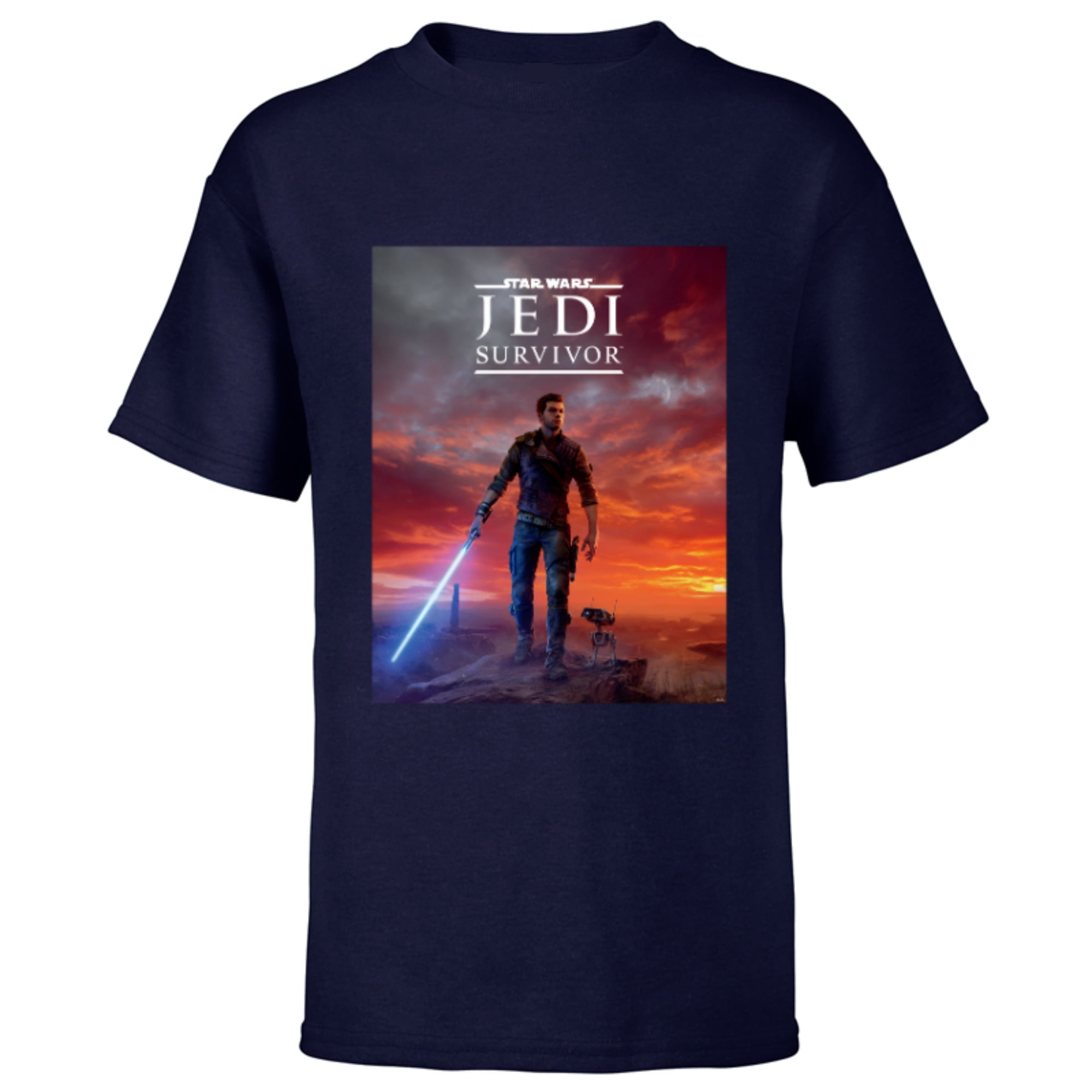 Star Wars Jedi: Survivor Cal Kestis BD-1 Game Poster Art - Short Sleeve ...