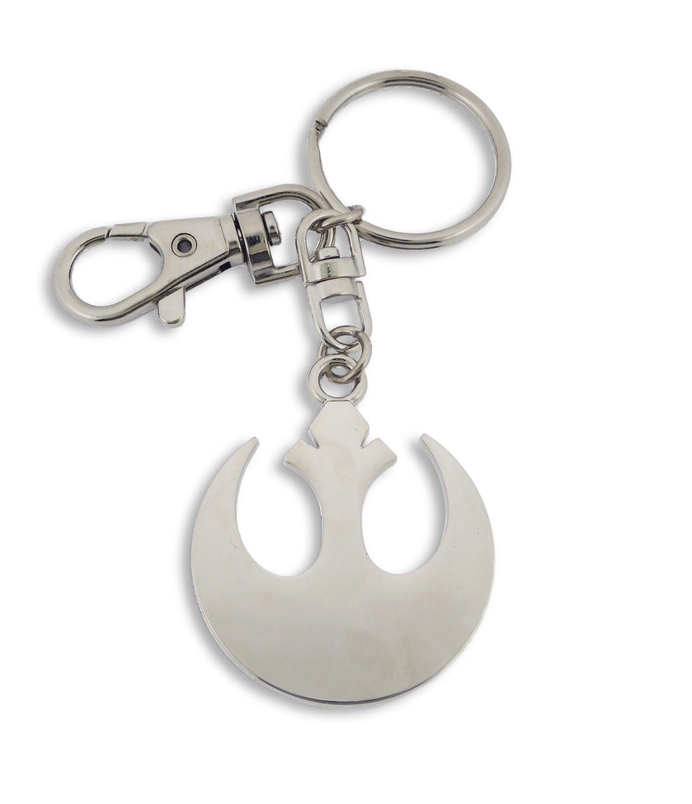 Star Wars Key Chain Rebel Alliance Die Cut Silver Chrome Keychain ...