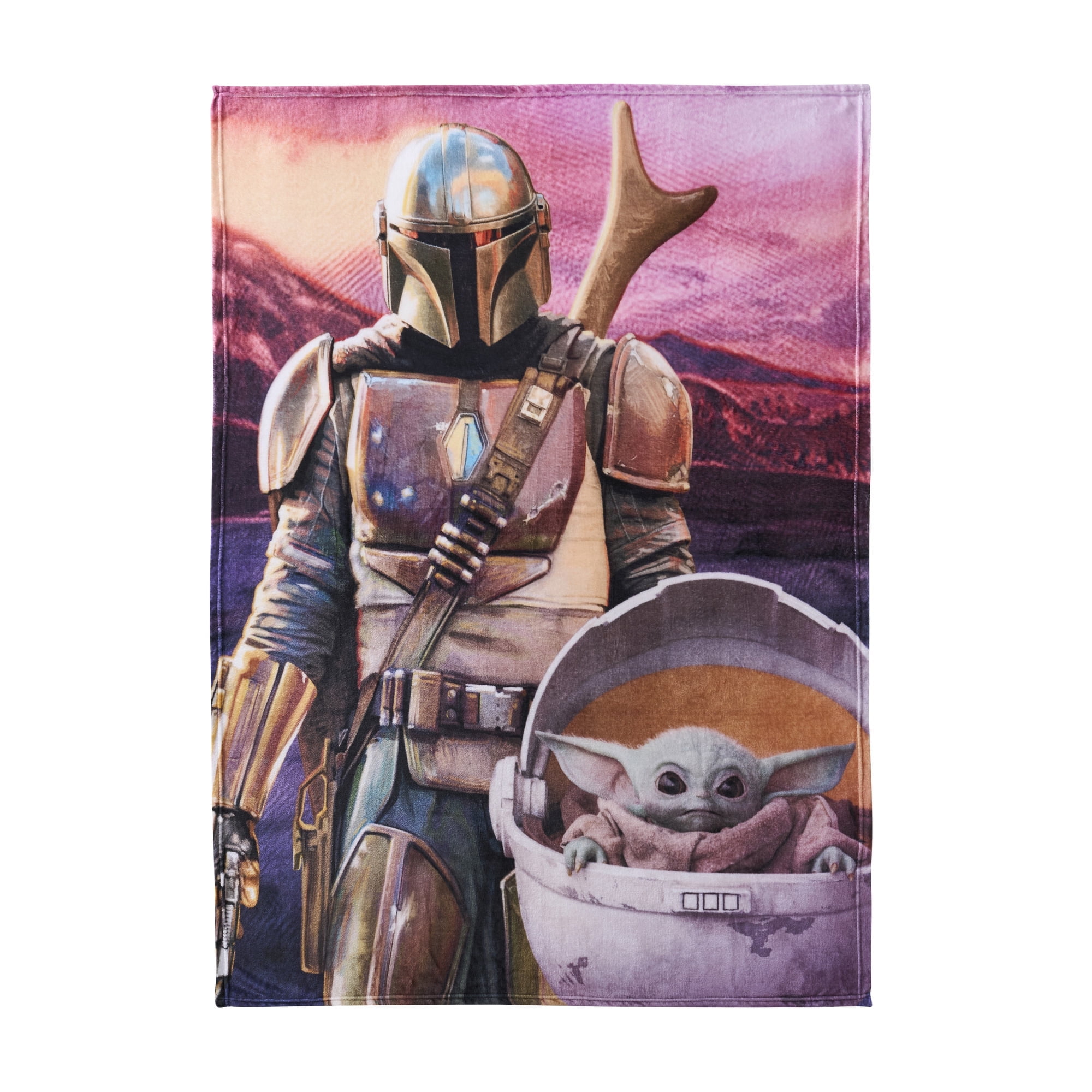 Star Wars Kids Micro Raschel Throw Blanket 46"x60", Mandalorian ...