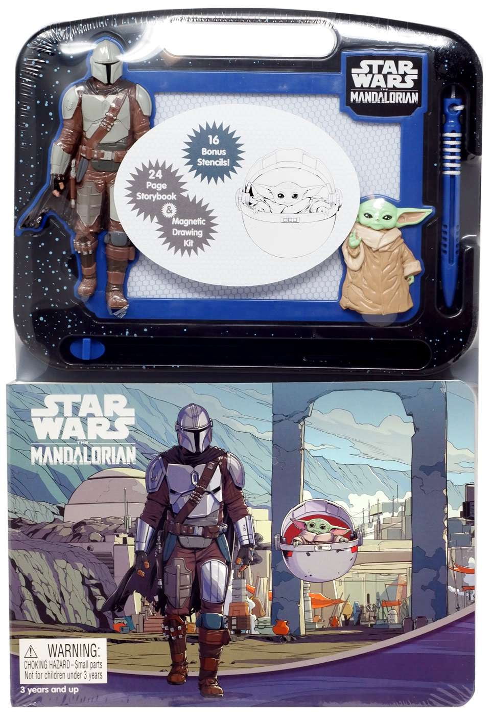 Star Wars Learning Series The Mandalorian Storybook & Magnetic Drawing ...