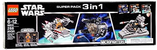 Star Wars Lego Super Pack 3 in 1 Microfighters 66515 - Walmart.com
