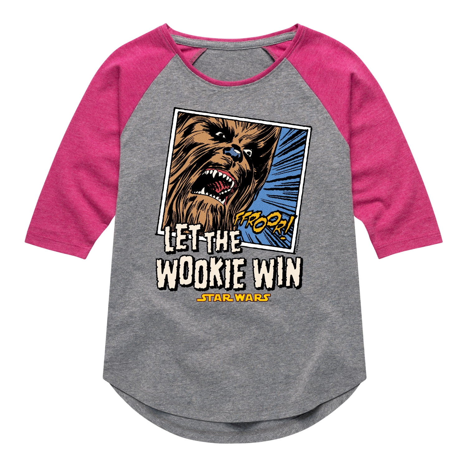 Star Wars - Let The Wookie Win - Toddler And Youth Girls Shirt Tail ...