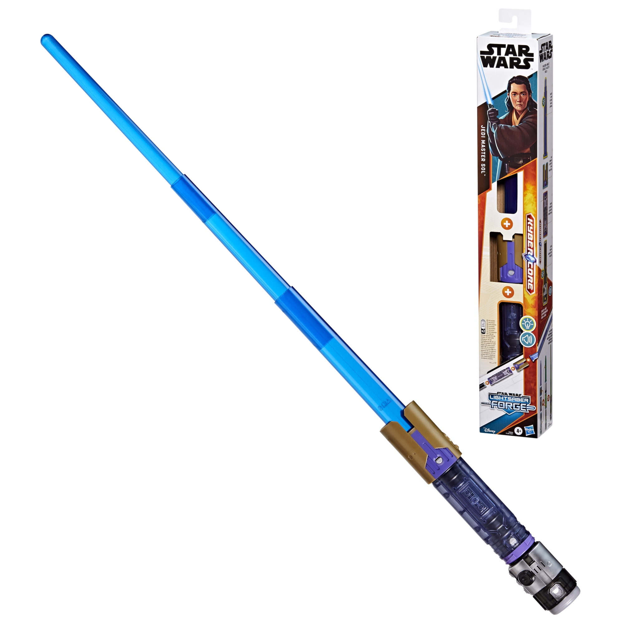 Star Wars Lightsaber Forge Kyber Core Jedi Master Sol, Customizable Electronic Lightsaber ...
