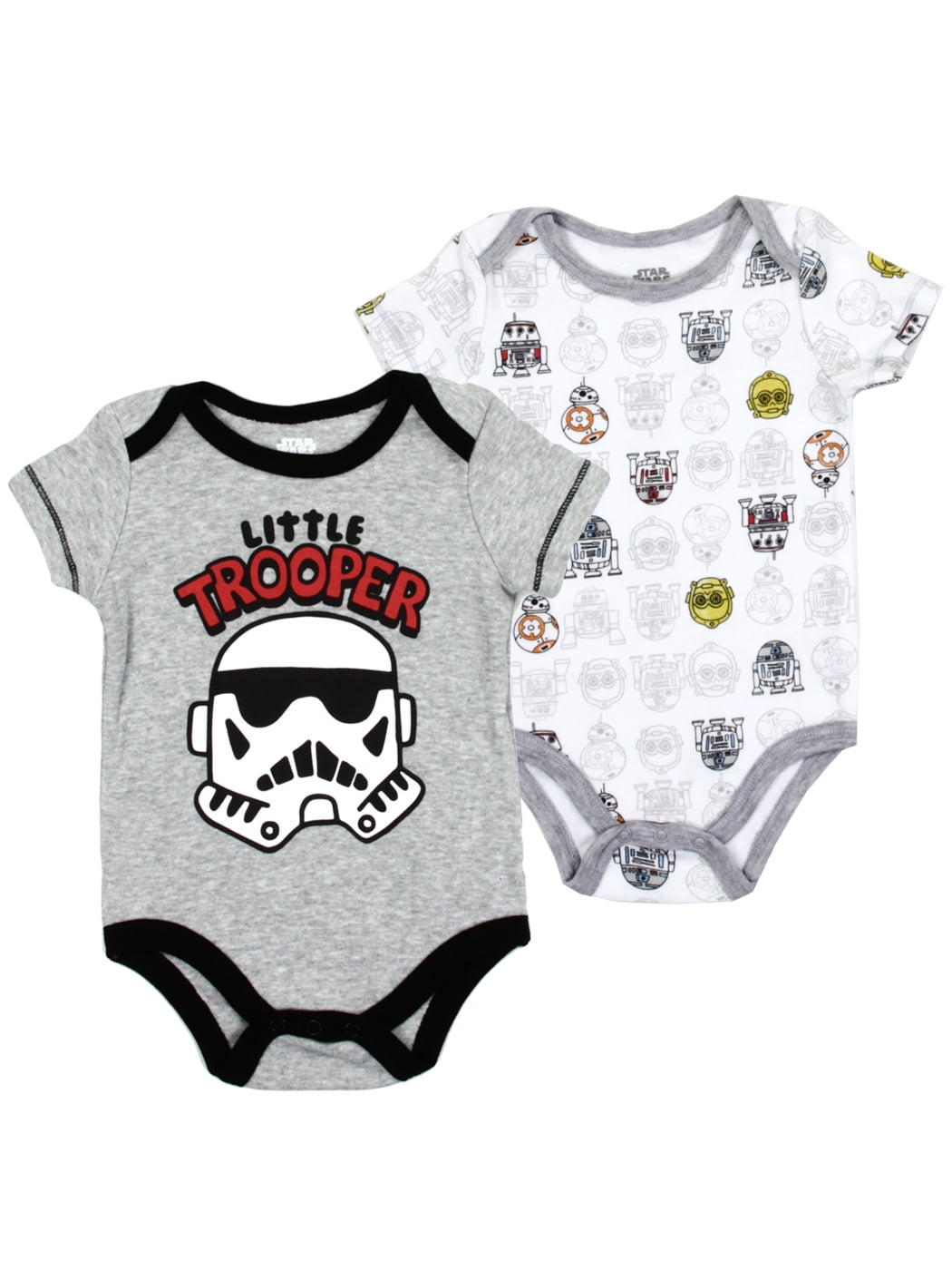 Star Wars Newborn Infant Outfit, Little Trooper 2 Pack Onesie Clothes ...