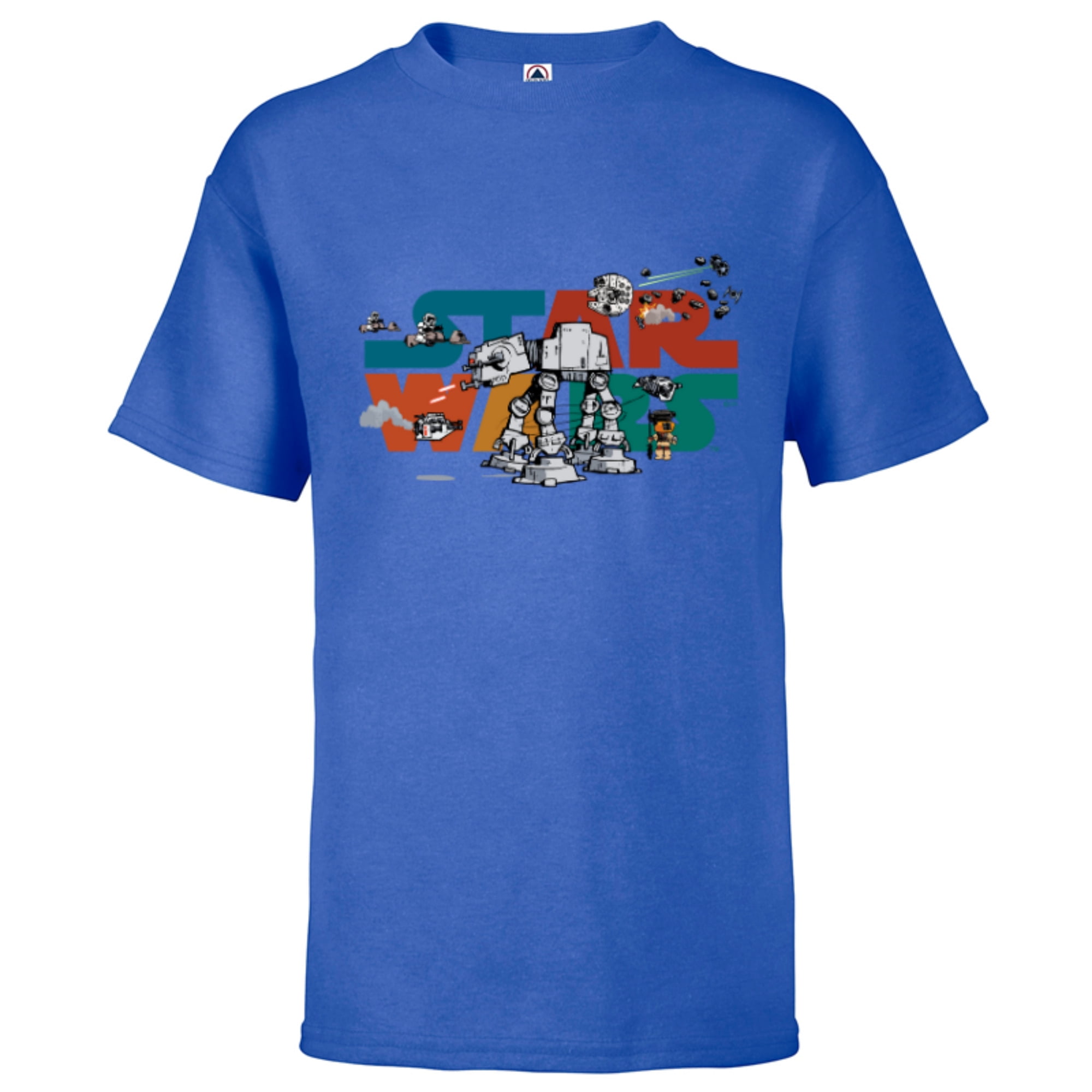Star Wars Logo Cute Galactic Battles - Short Sleeve T-Shirt for Kids ...
