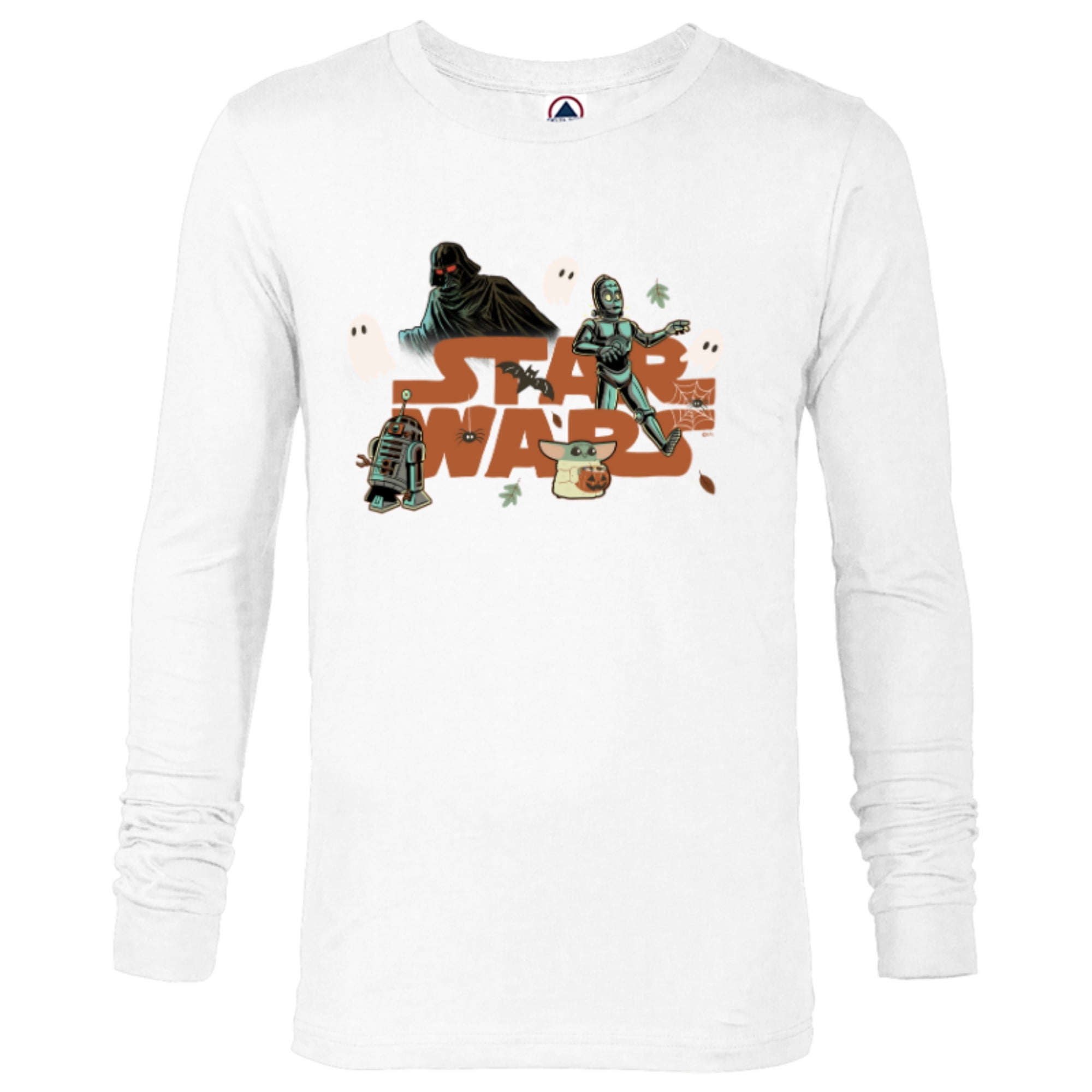 Star Wars Logo Grogu Darth Vader R2-D2 C-3PO Fall Halloween - Long ...