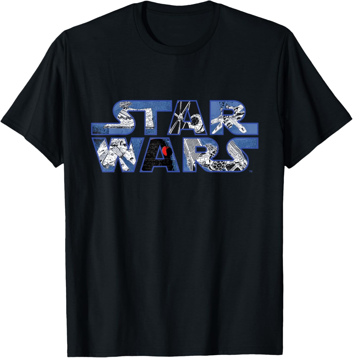 Star Wars Logo Millennium Falcon and Death Star for men women - Walmart.com