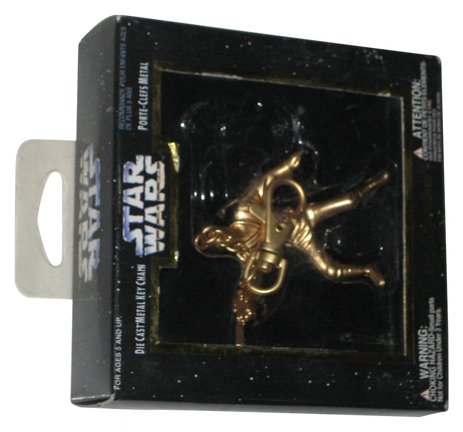 Star Wars Luke Skywalker (1997) Placo Gold Die-Cast Metal Keychain ...