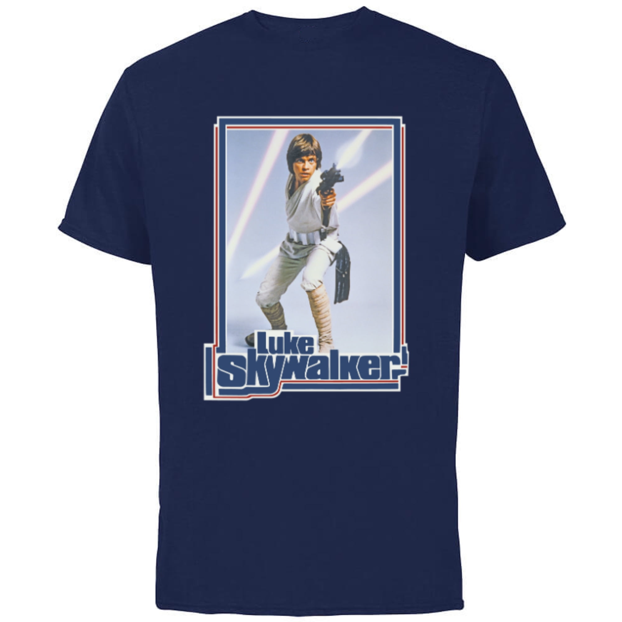 Star Wars Luke Skywalker 70s Retro - Short Sleeve Cotton T-Shirt for ...