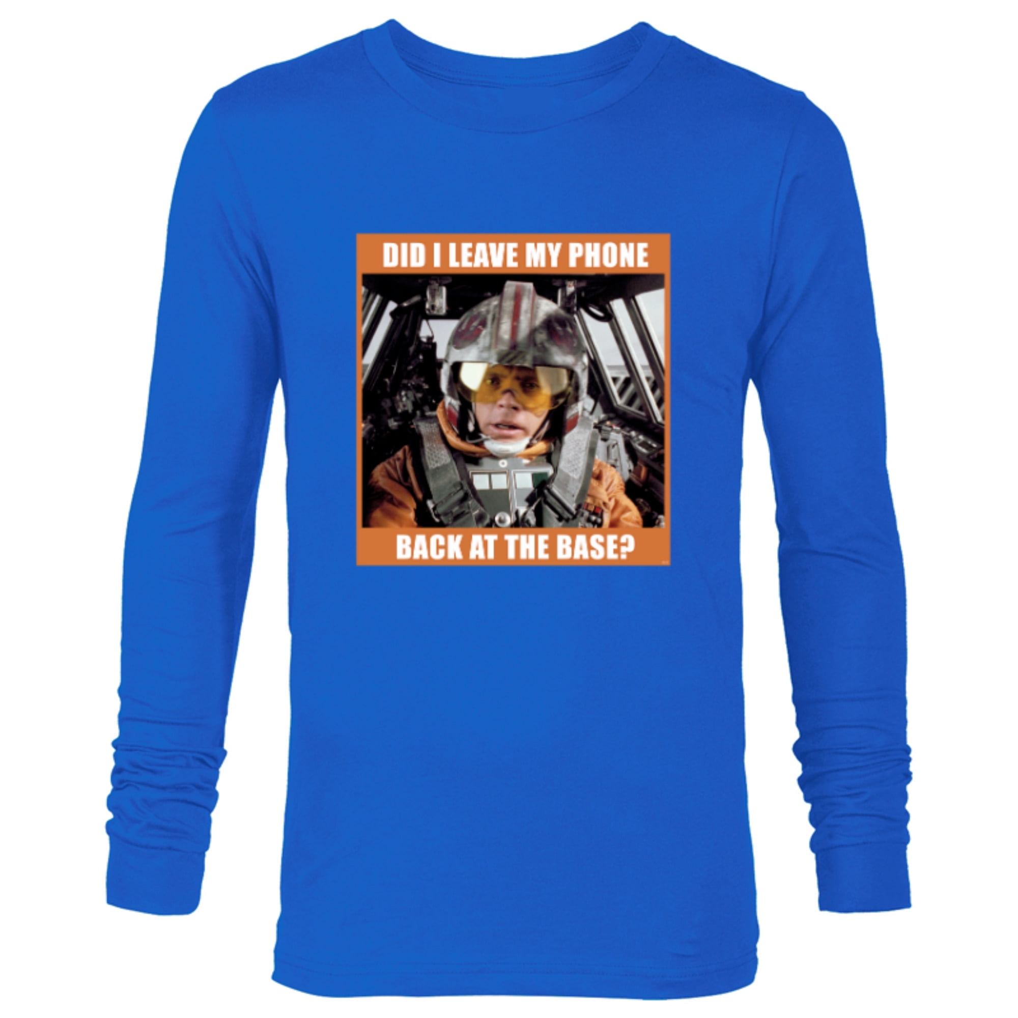 Star Wars Luke Skywalker Did I Leave My Phone Funny Meme - Long Sleeve ...