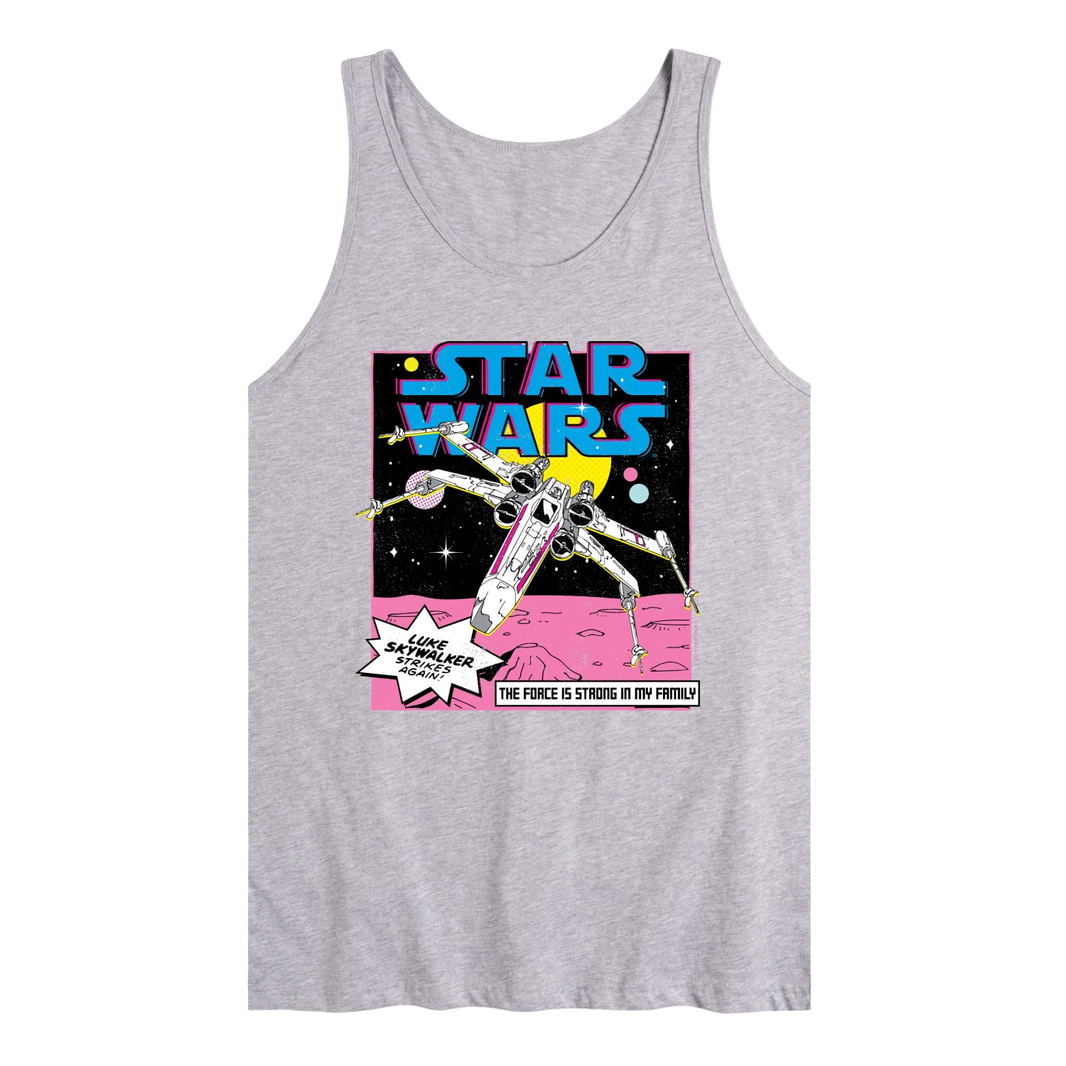 Star Wars - Luke Skywalker Ship - Men's Sleeveless Graphic Tank ...