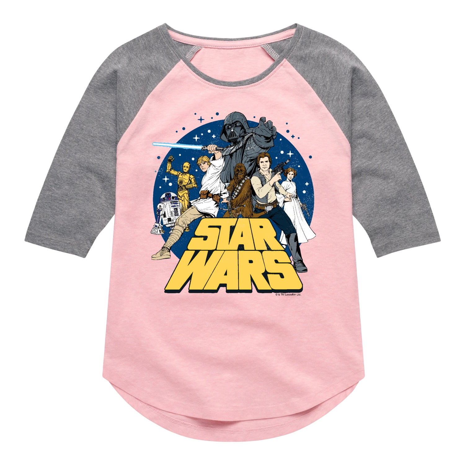 Star Wars - Luke Skywalker and Friends Retro - Toddler And Youth Girls ...