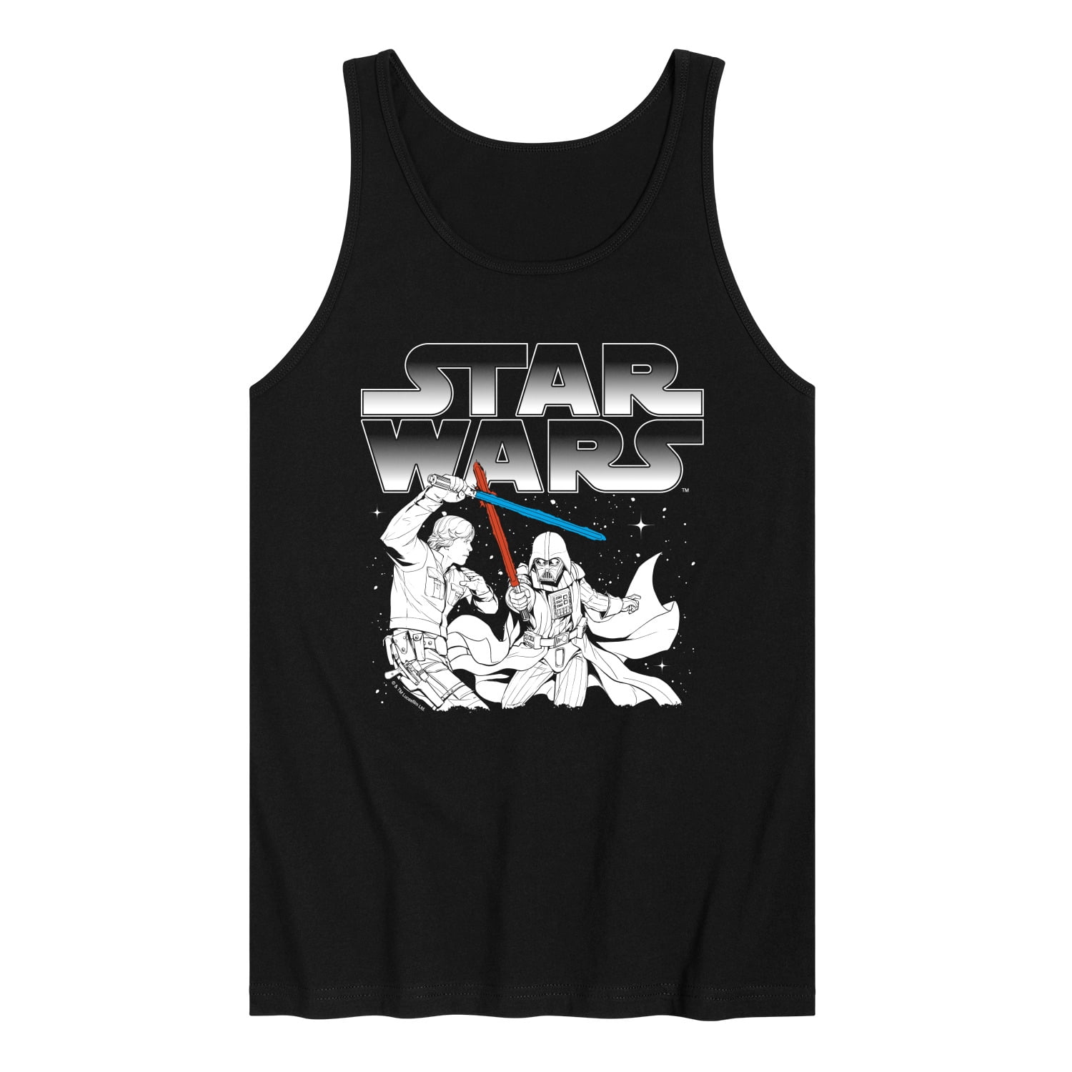 Star Wars - Luke Vs Vader - Men's Sleeveless Graphic Tank - Walmart.com