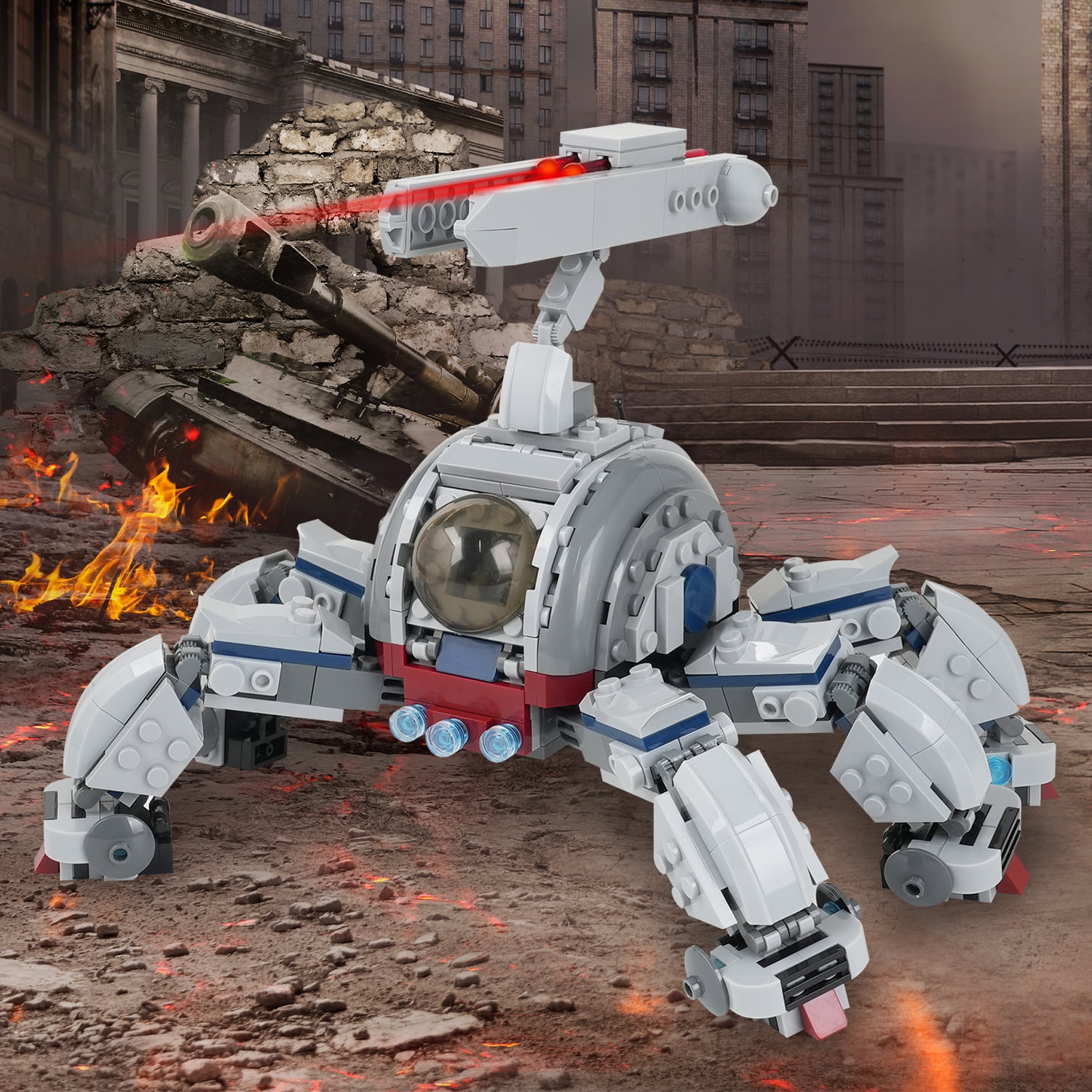 Star Wars MOC Umbaran MHC & Clone Troopers Costom Building Block 458 ...