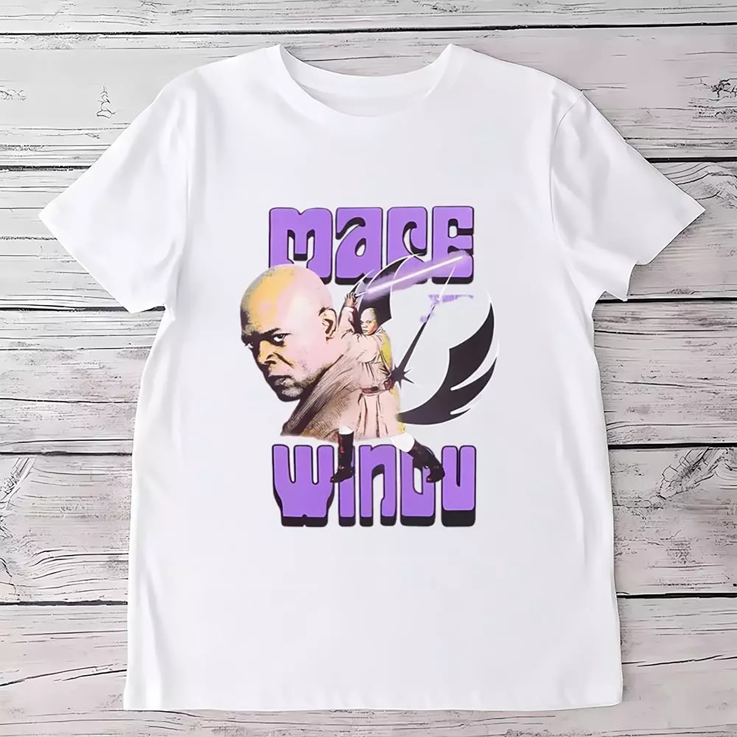 Star Wars Mace Windu Short Sleeve Unisex T-Shirt - Walmart.com